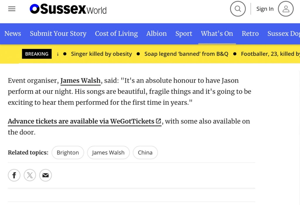 Promoting shows in our collapsing digital realm – jamesofwalsh